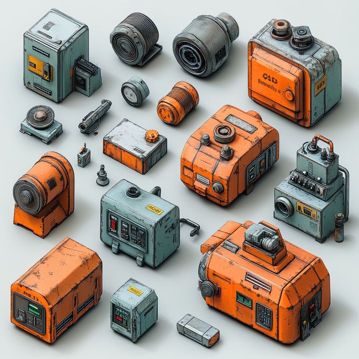 3D Printable Sci-Fi Tech Miniatures: 3D Printable STL Models by WarForge